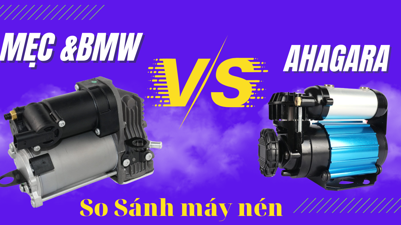 So sánh máy nén khí Ahagara và bơm Mercedes Benz - Độ Xe Tải