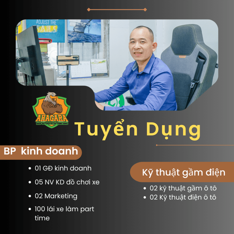 Thông báo tuyển dụng Ahagara - Độ Xe Tải