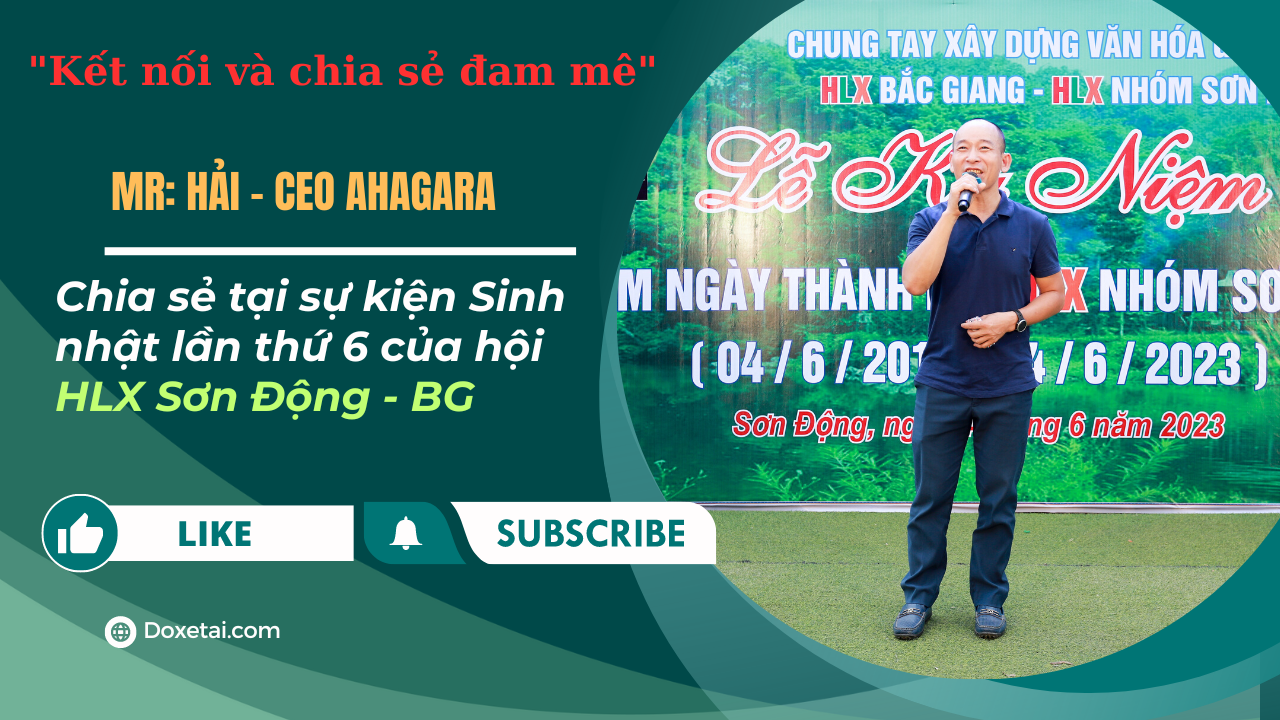 Ahagara đồng hành cùng Lễ kỷ niệm 6 năm ngày thành lập nhóm HLX Sơn ...